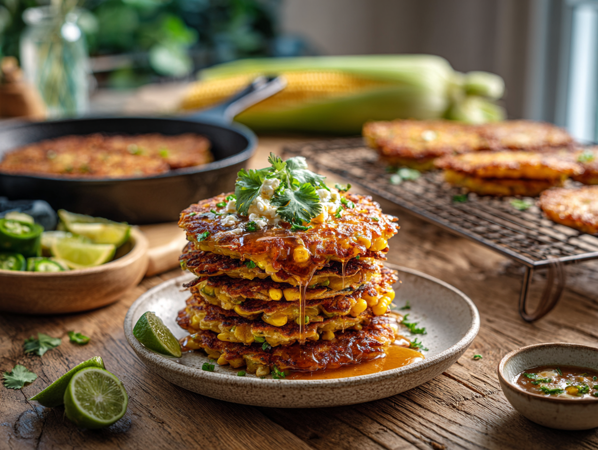 Crispy Vegan Corn Fritters
